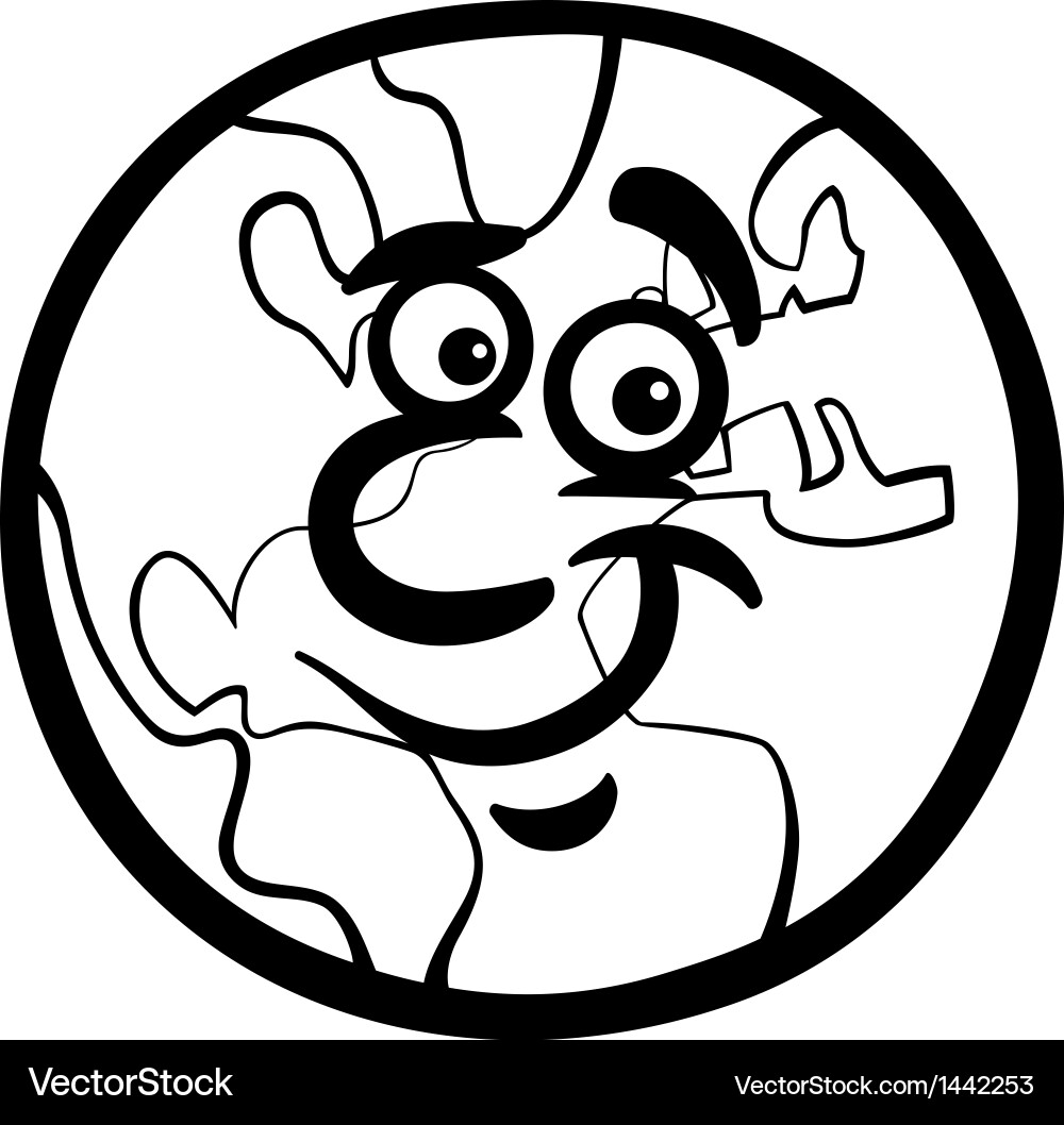 Planet Cartoon Coloring Pages