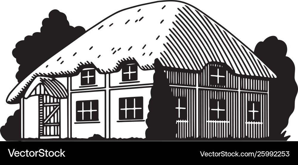 English cottage Royalty Free Vector Image - VectorStock