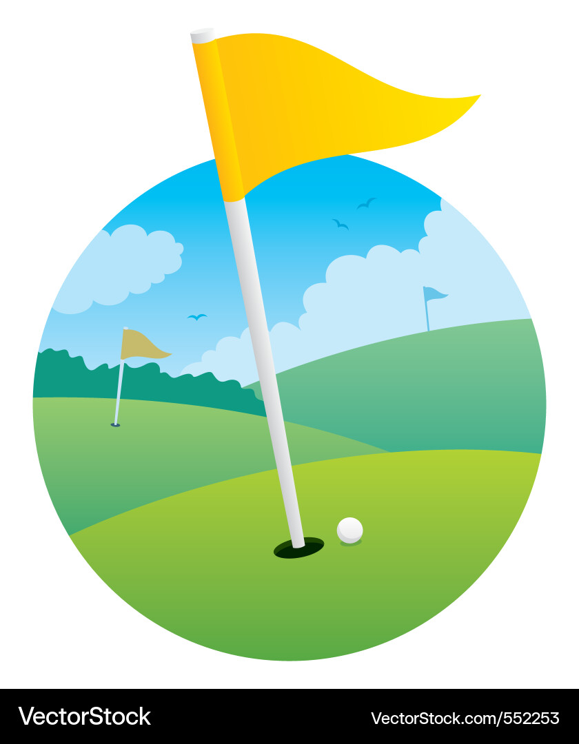 Yellow Golf Flag Vector Images (over 780)