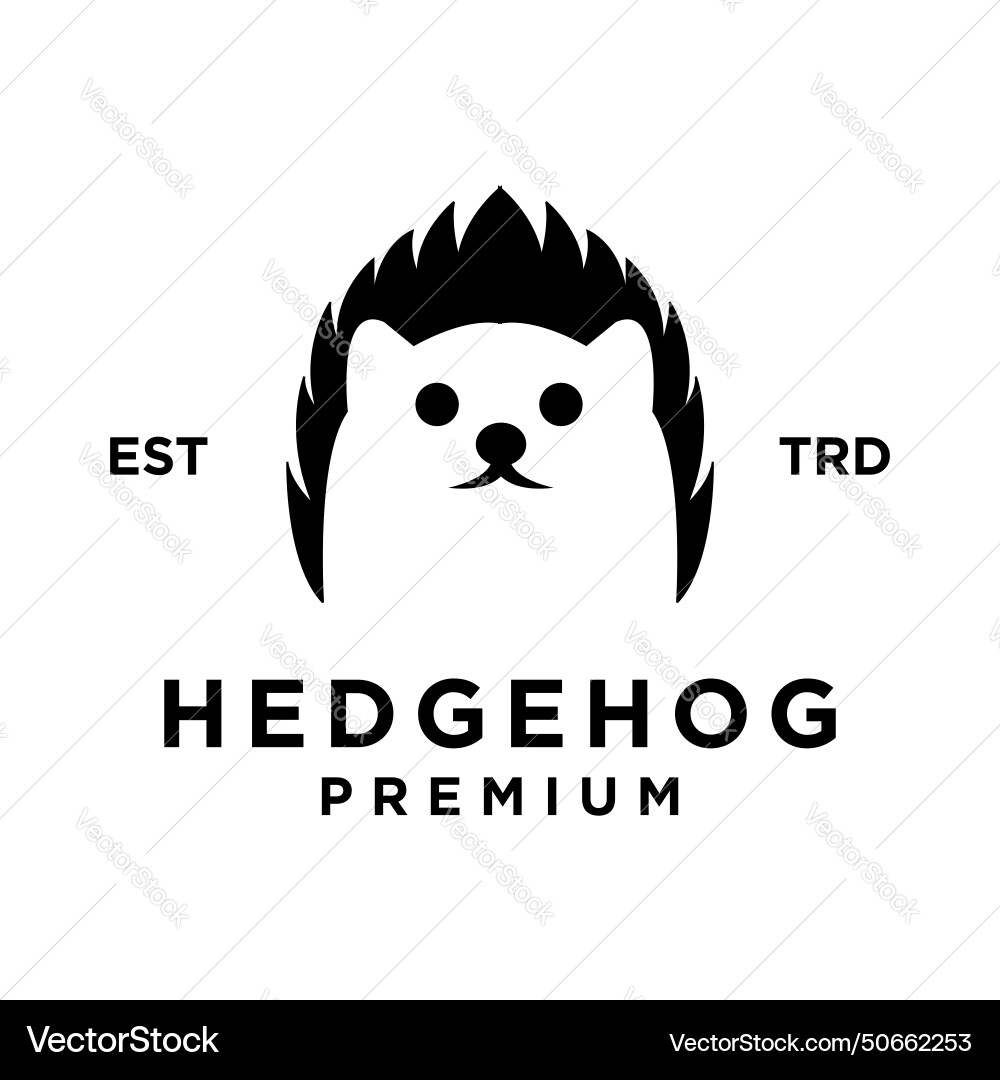 Hedgehog logo icon design Royalty Free Vector Image