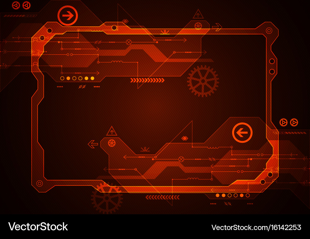 Hi-tech digital technology and engineering Vector Image