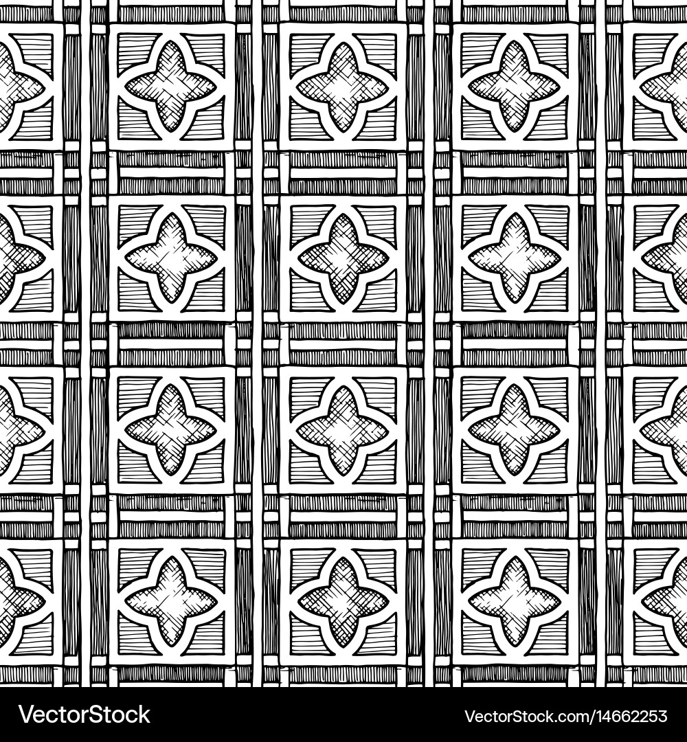 Medieval seamless ornament Royalty Free Vector Image