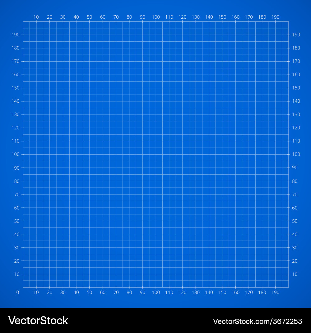 Scientific Grid Paper with Scale Royalty Free Vector Image