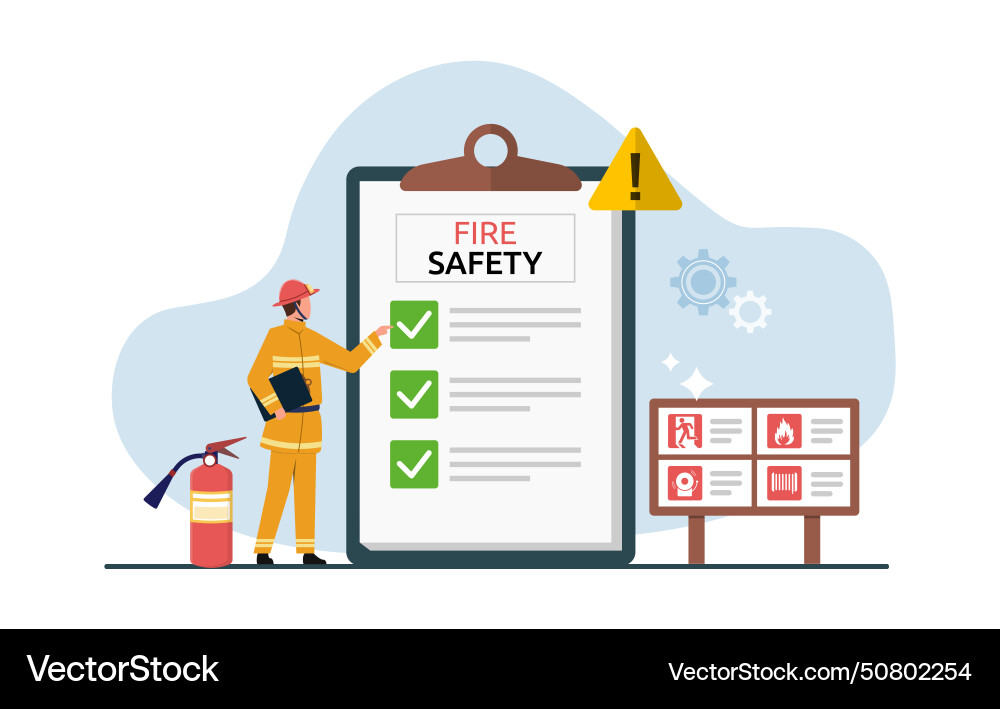 Fire safety regulations to prevent Royalty Free Vector Image