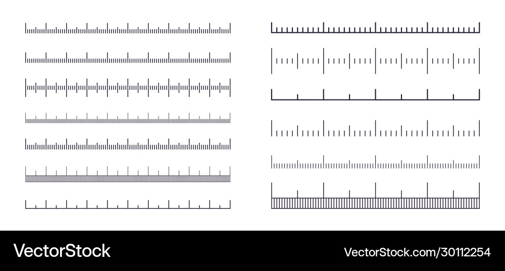 Measurement Scale Ruler Royalty Free Vector Image
