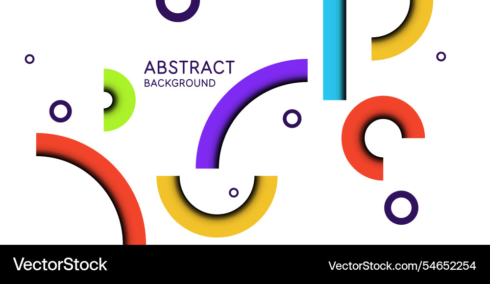 Trendy abstract art geometric background Vector Image