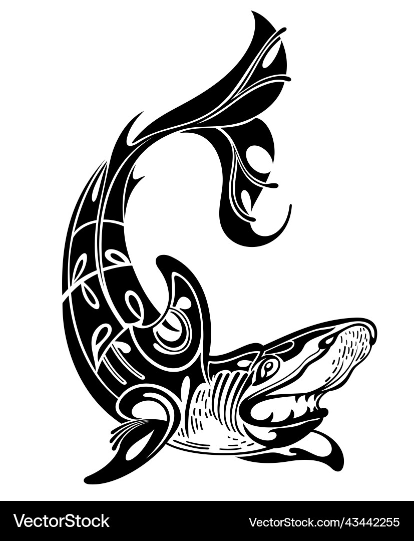 Shark tattoo Royalty Free Vector Image - VectorStock