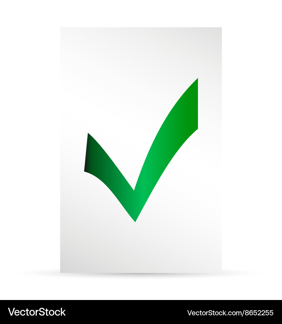 Template ballot paper Royalty Free Vector Image