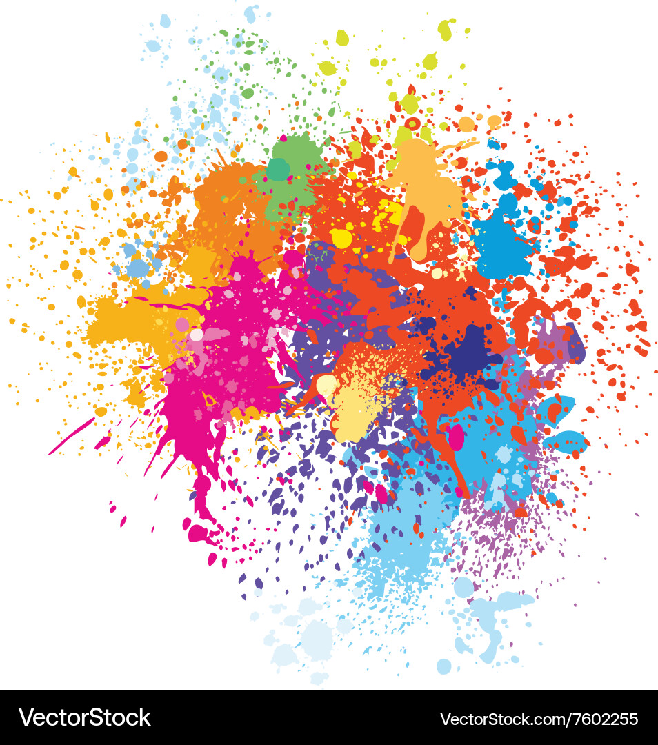 Vibrant Color Splash Royalty Free Vector Image