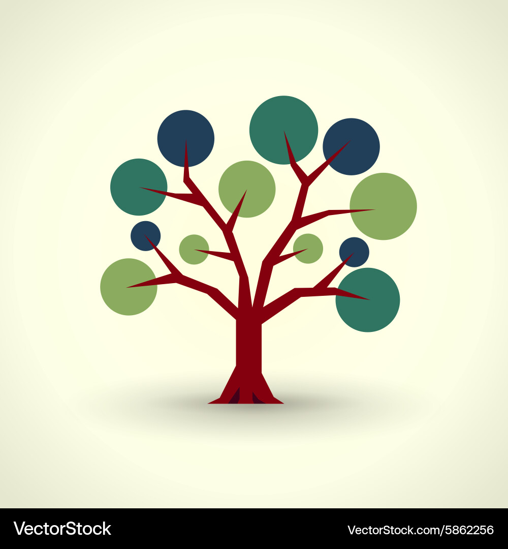 Abstract tree Royalty Free Vector Image - VectorStock