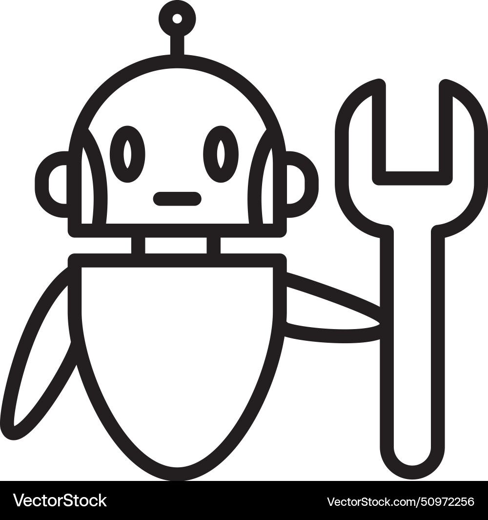 Chatbot assistant virtual icon Royalty Free Vector Image
