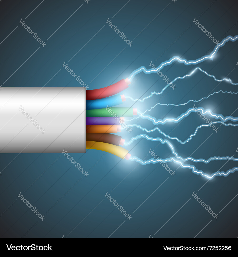 Electrical discharge stock Royalty Free Vector Image
