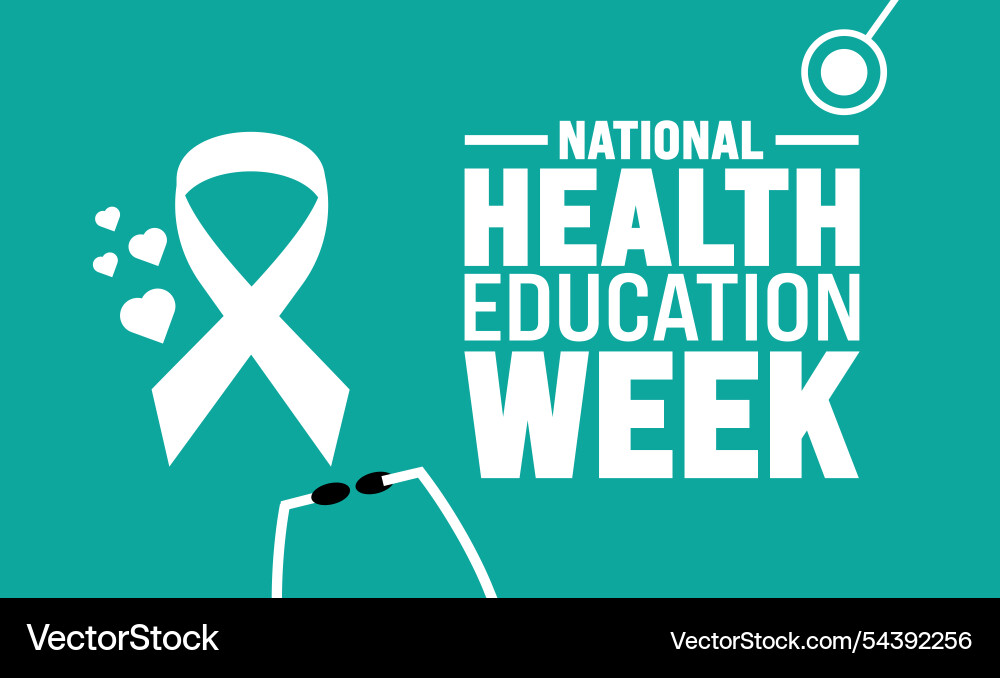 October is national health education week Vector Image