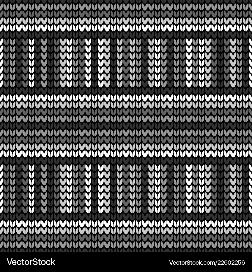 Seamless black knitting Royalty Free Vector Image