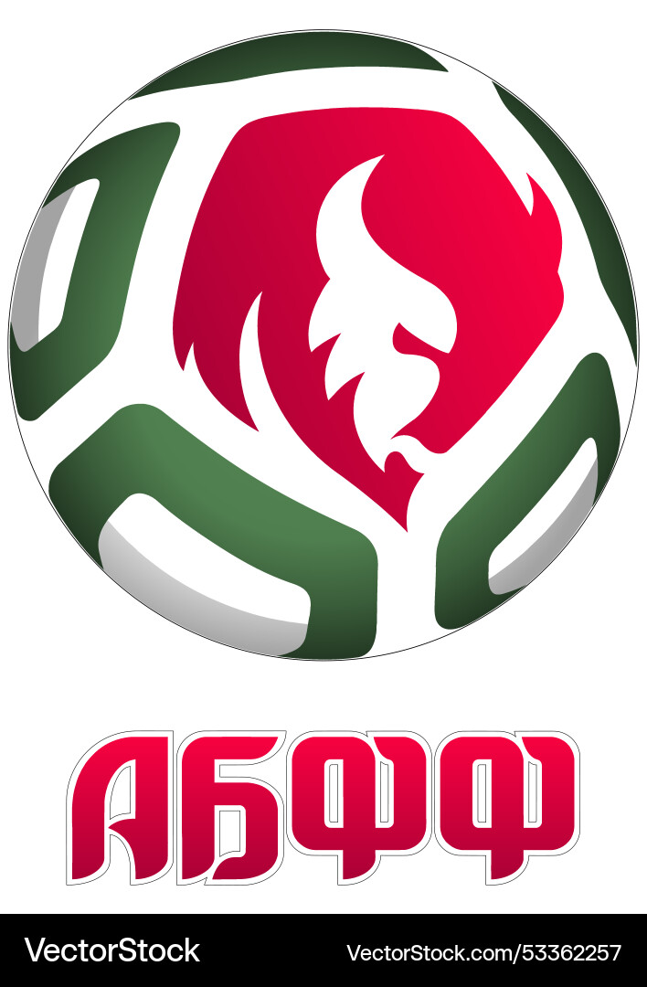 Belarus football federation Royalty Free Vector Image