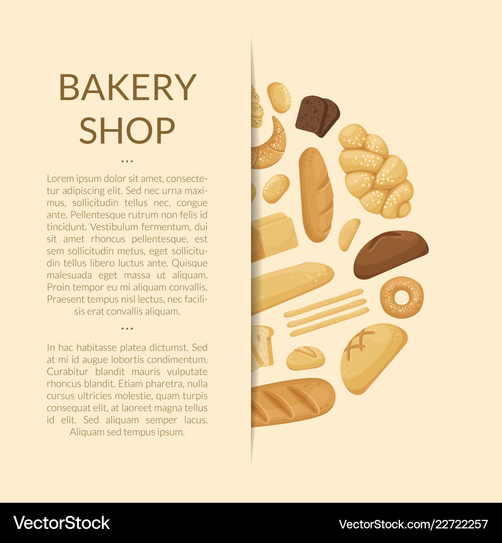 Cartoon bakery elements background Royalty Free Vector Image
