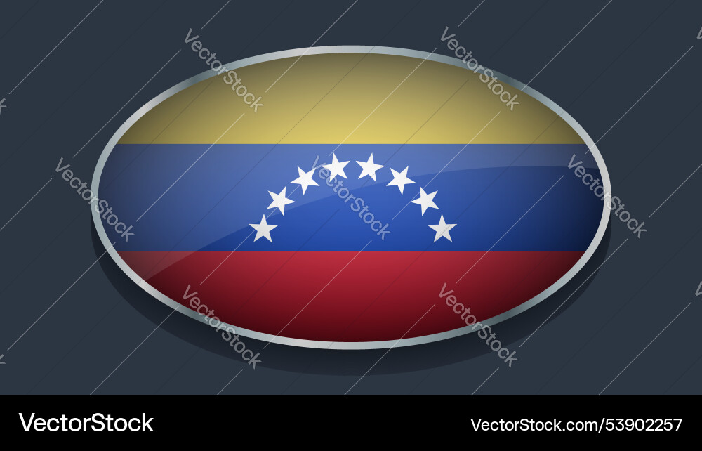 Eclipse shape of venezuela flag with original Vector Image