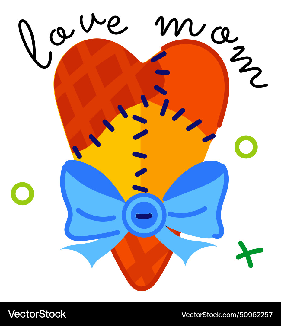 Mom heart Royalty Free Vector Image - VectorStock