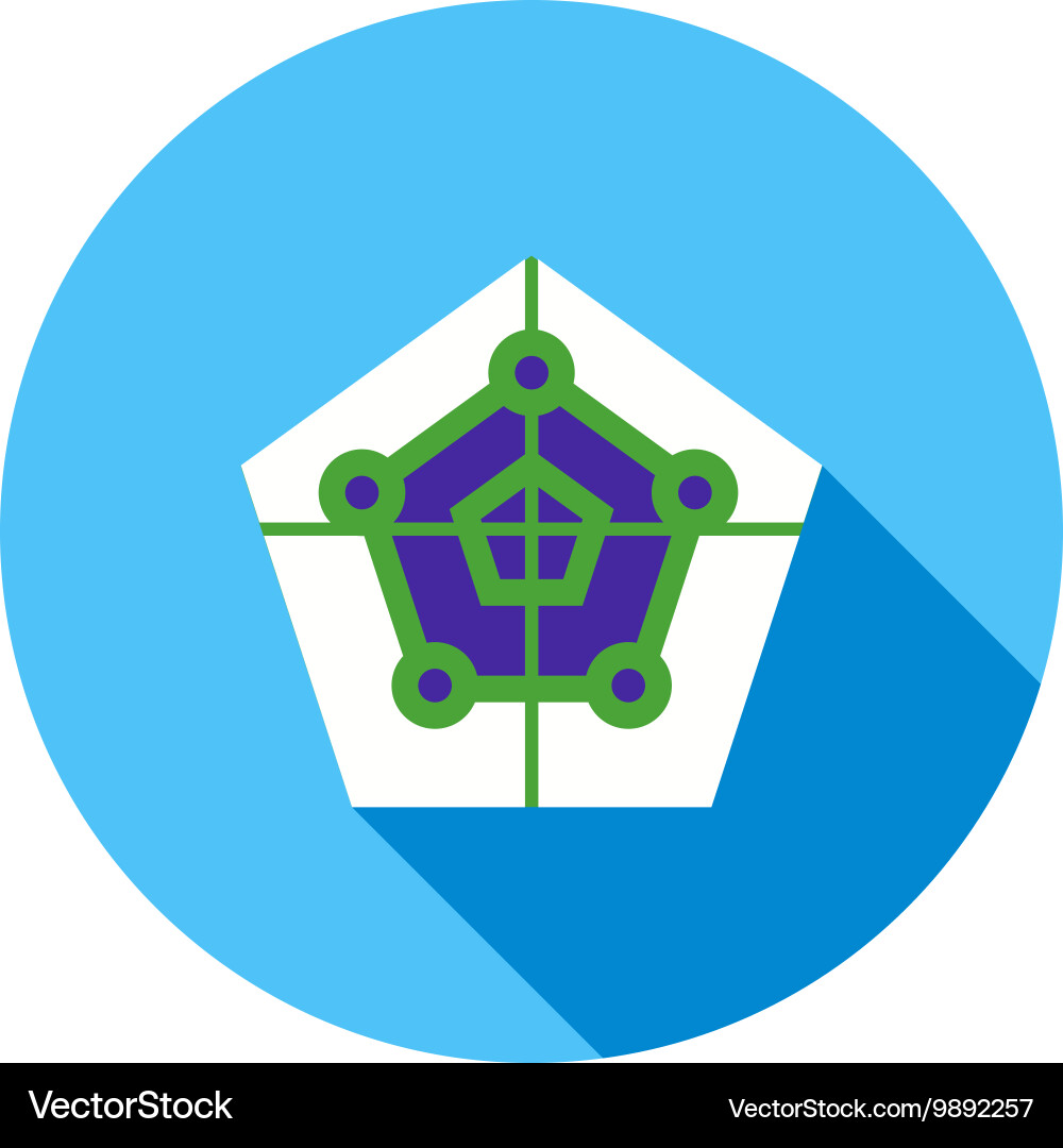 Radar chart Royalty Free Vector Image - VectorStock