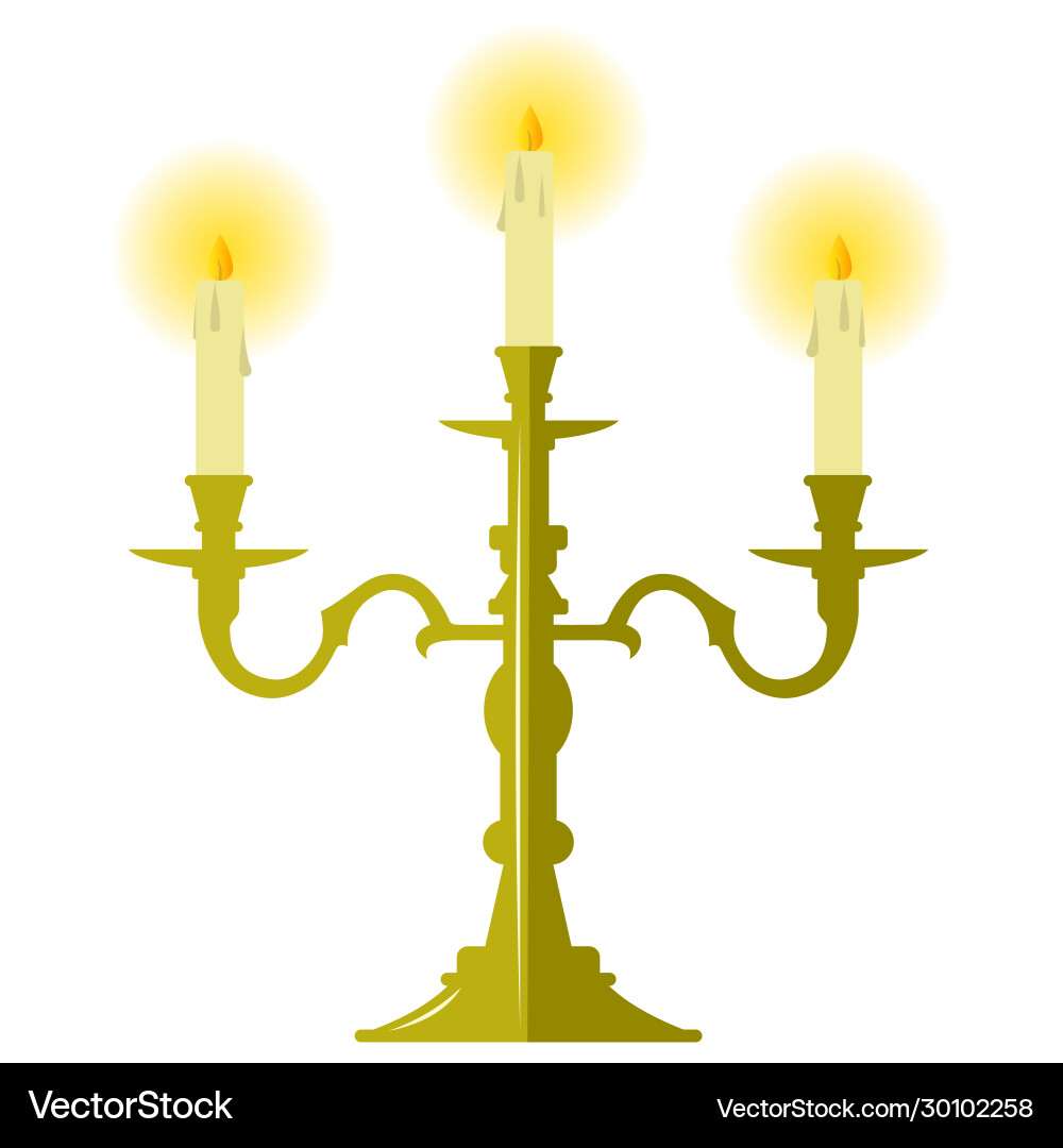 Candlestick Royalty Free Vector Image - VectorStock