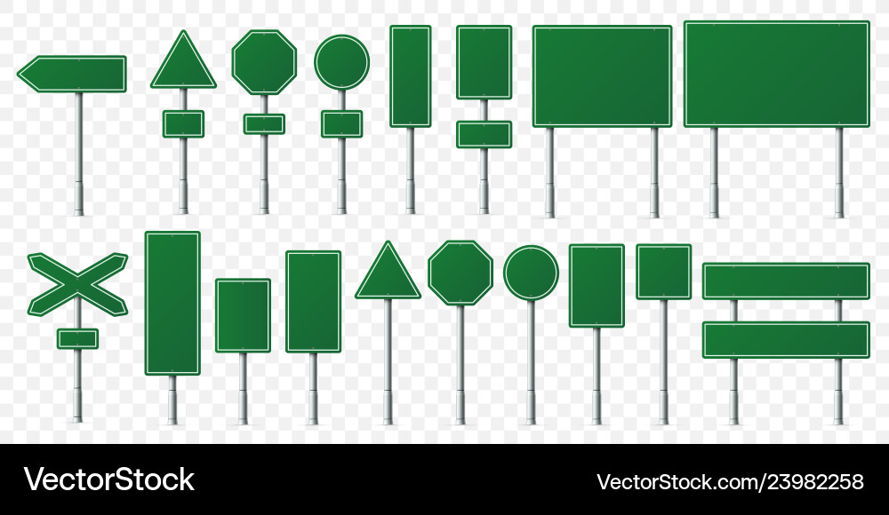Directional Road Signs Royalty Free Vector Image