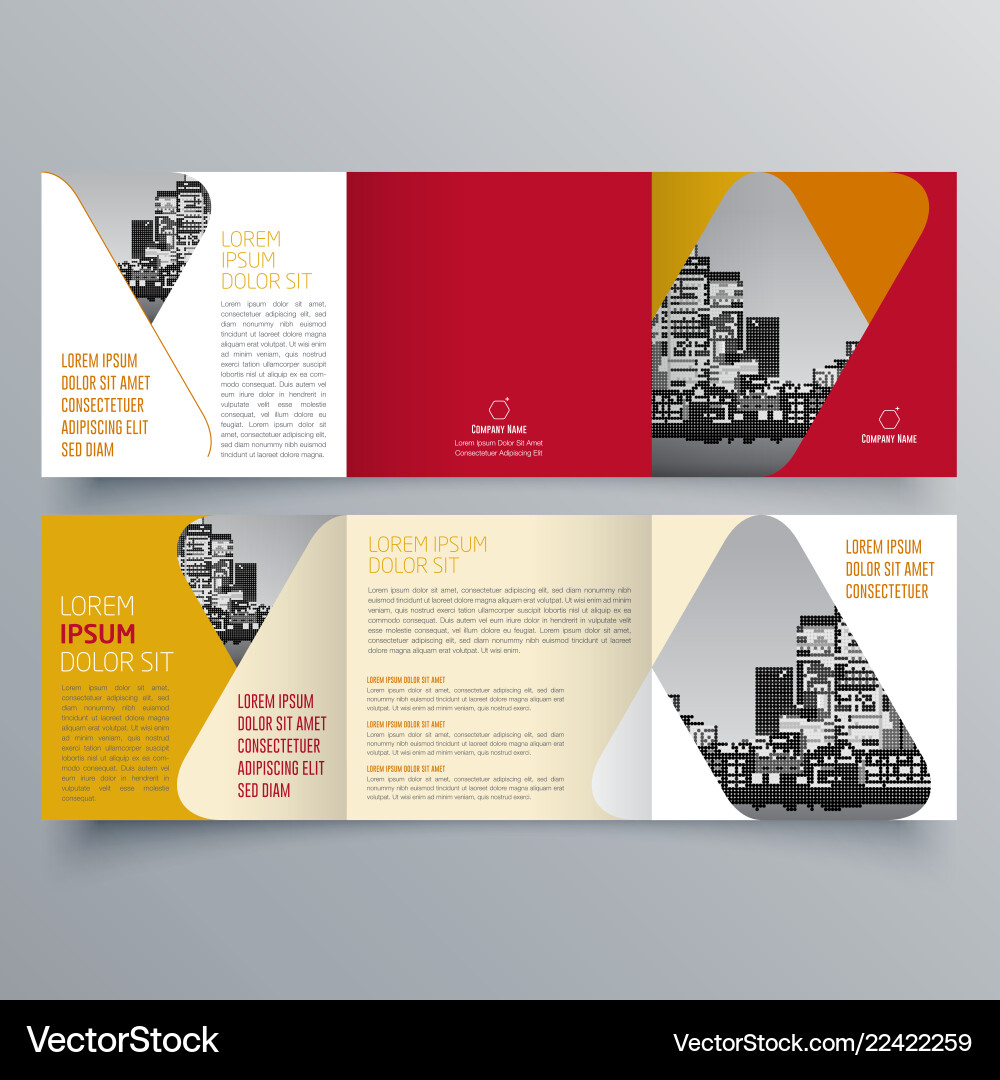 Brochure design template Royalty Free Vector Image