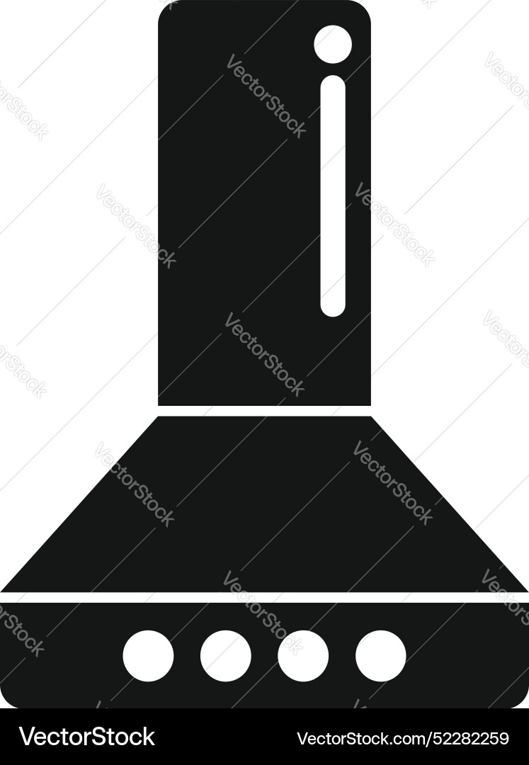 Modern kitchen exhaust hood extracting cooking Vector Image