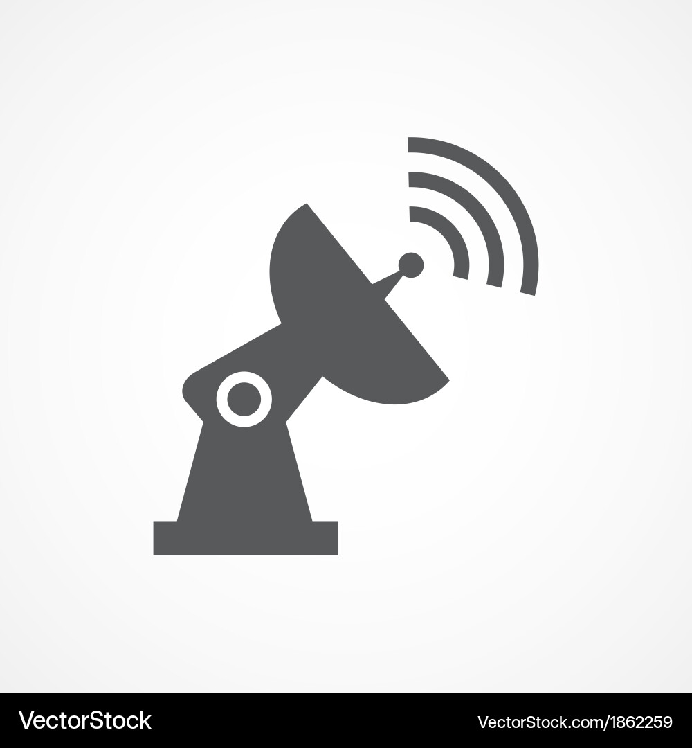 Satellite Communication Icon Royalty Free Vector Image