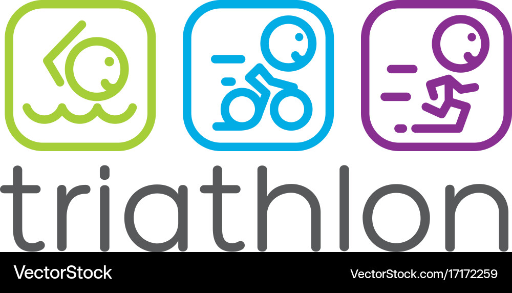 Triathlon Royalty Free Vector Image - VectorStock
