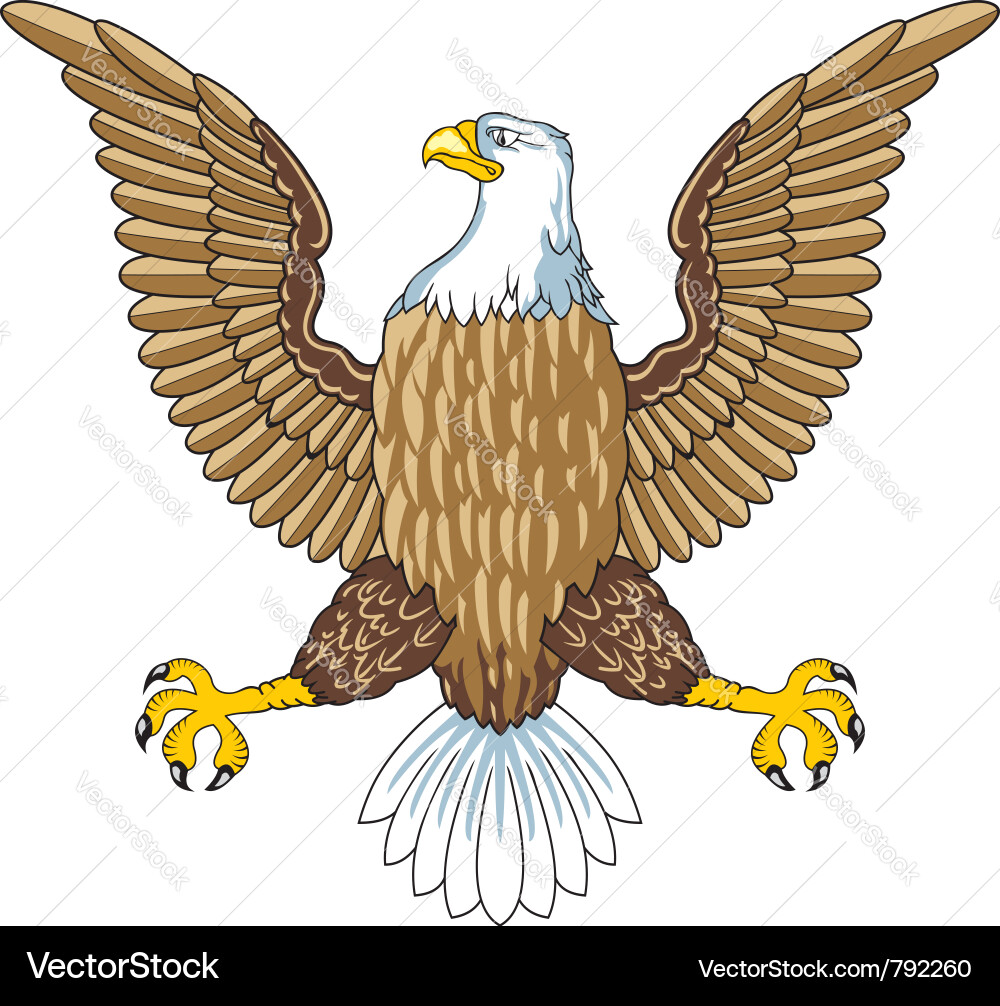 American Bald Eagle Symbol Royalty Free Vector Image