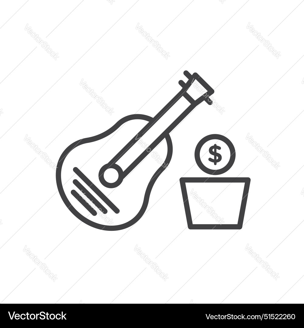 Busking icon Royalty Free Vector Image - VectorStock