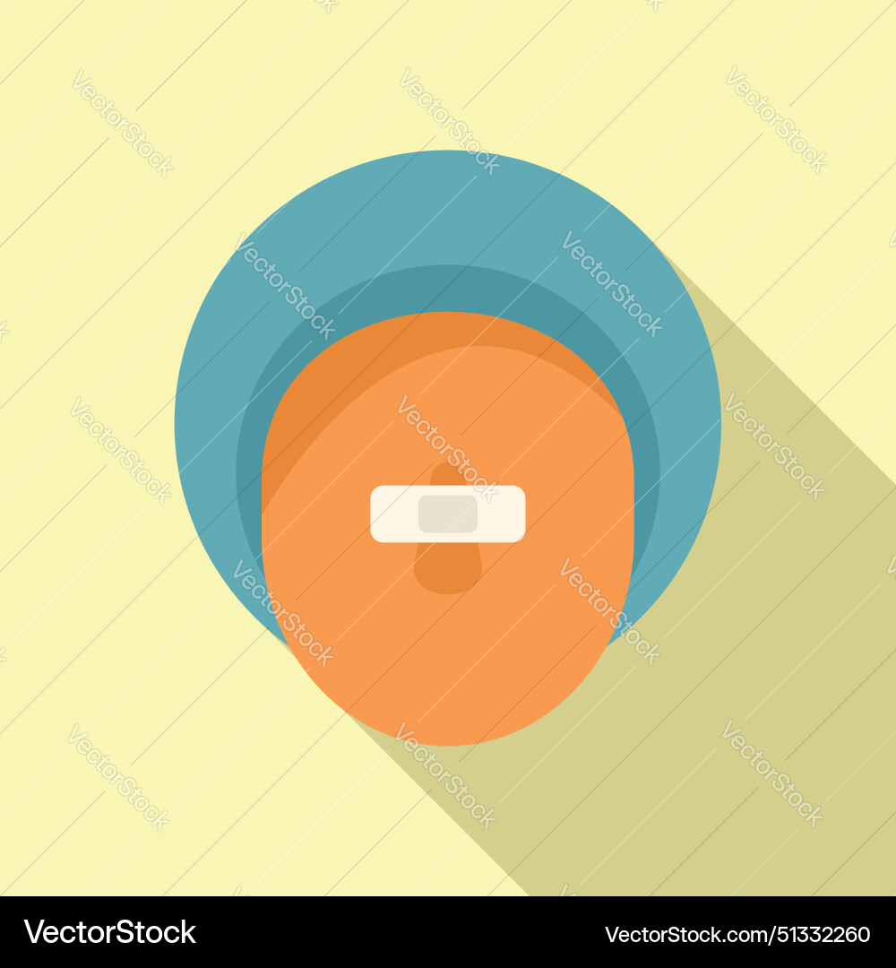 Flat design of a detective hat Royalty Free Vector Image
