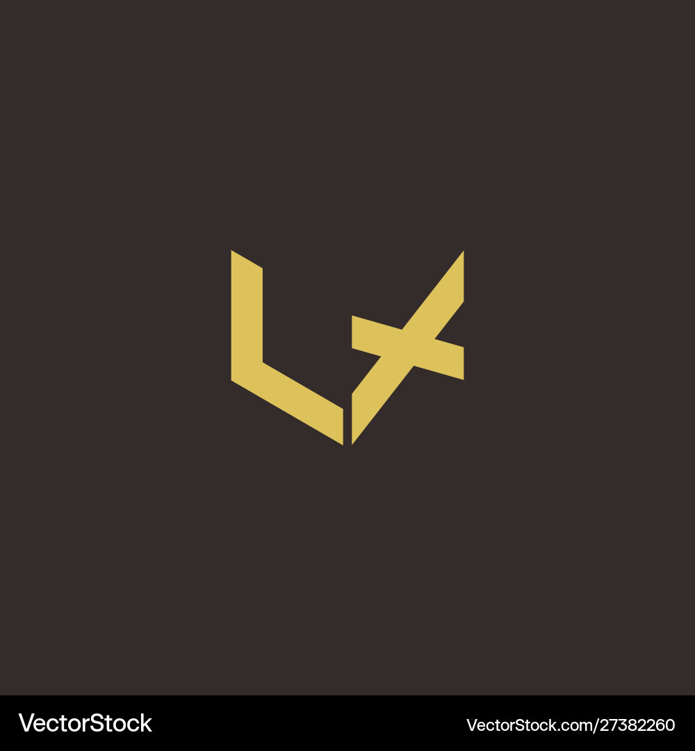 Lx logo letter initial designs template Royalty Free Vector