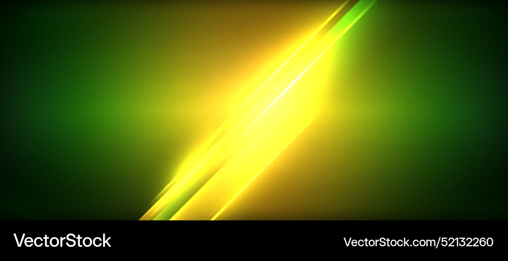 Neon glowing circle rays light round lines Vector Image