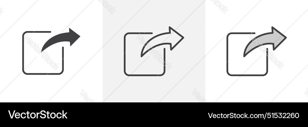 Share icon set social media button symbol Vector Image