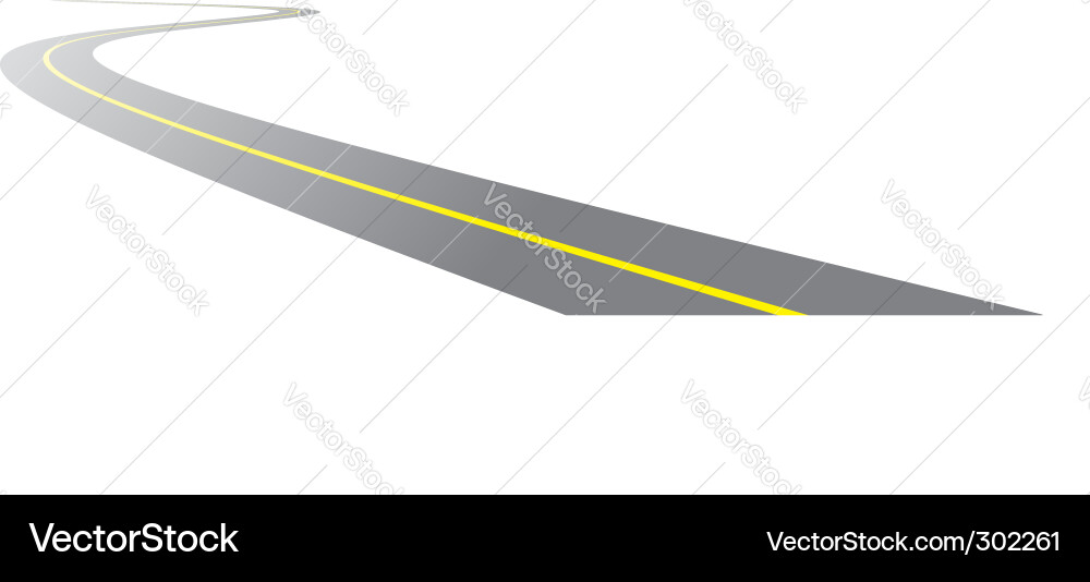 Asphalt road Royalty Free Vector Image - VectorStock