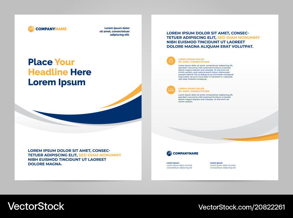 Brochure layout template design Royalty Free Vector Image