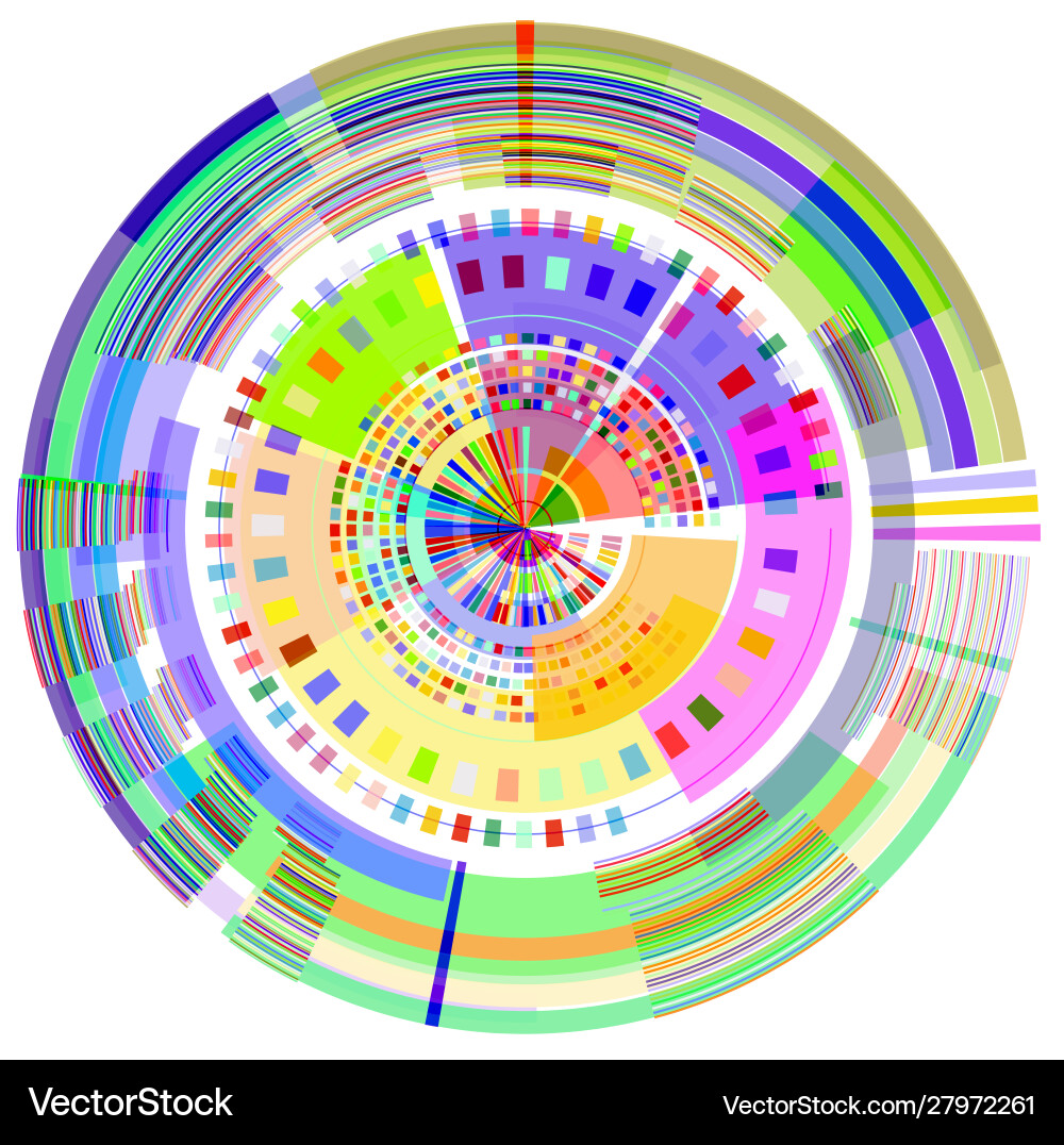 Colored circle Royalty Free Vector Image - VectorStock