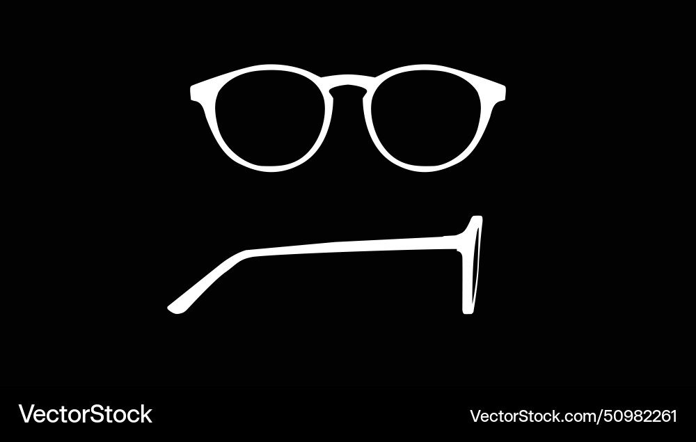 Isolated of a glasses frame Royalty Free Vector Image