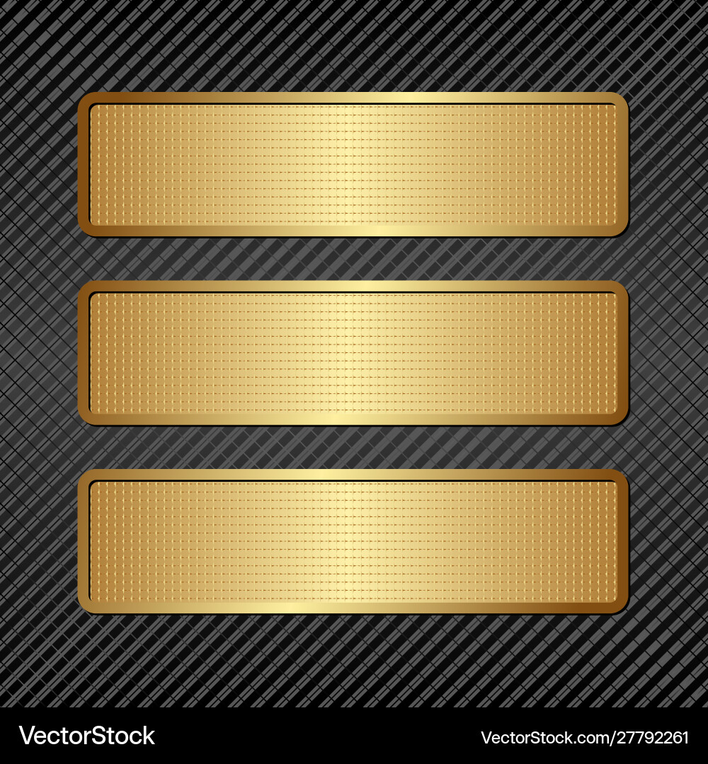 Three plaques Royalty Free Vector Image - VectorStock