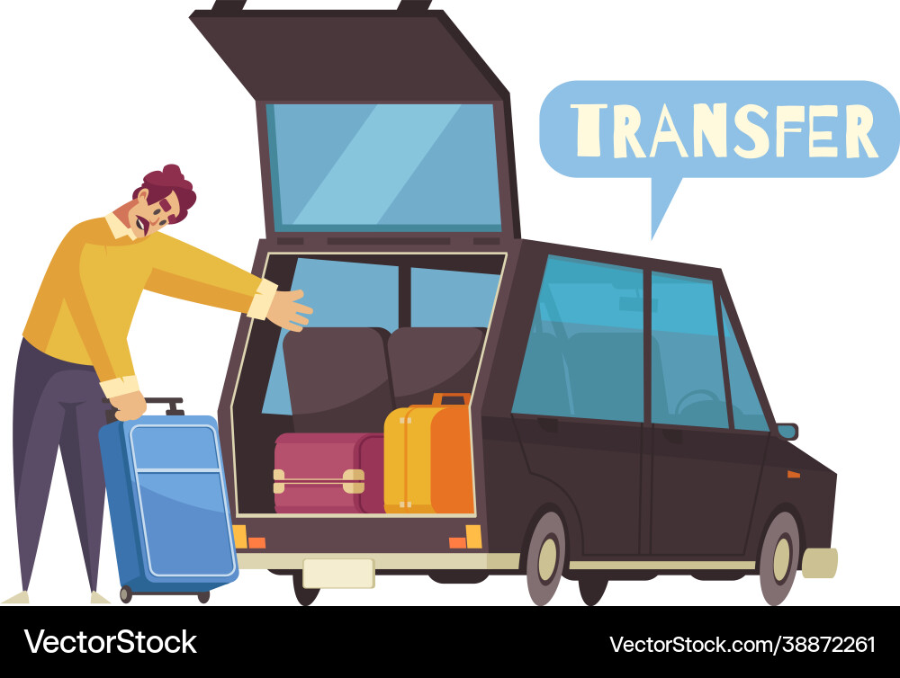 Travel cartoon icon Royalty Free Vector Image - VectorStock