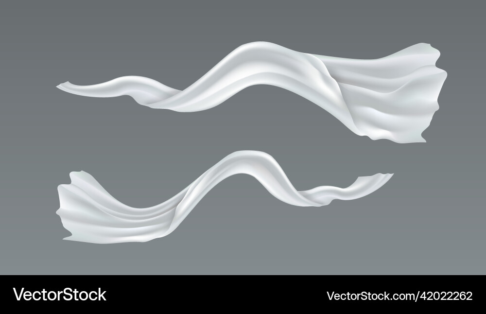 White Silk Flying Scarf