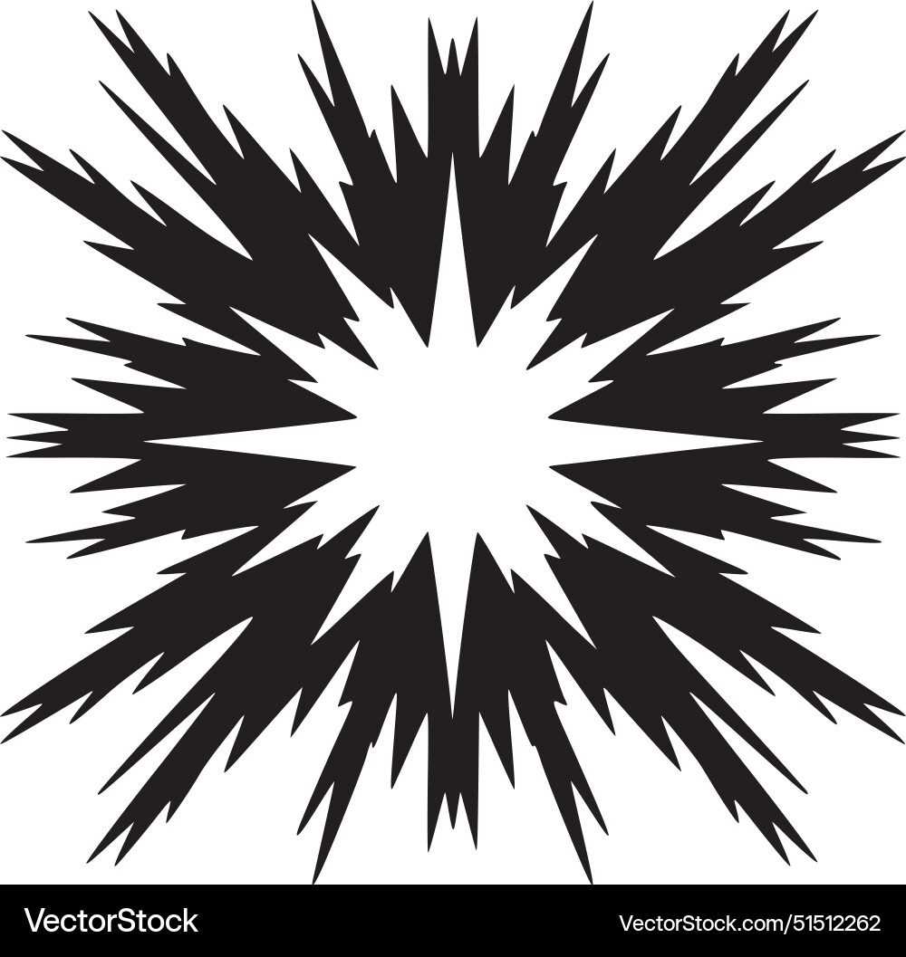 Explosion - high quality logo ideal for t-shirt Vector Image