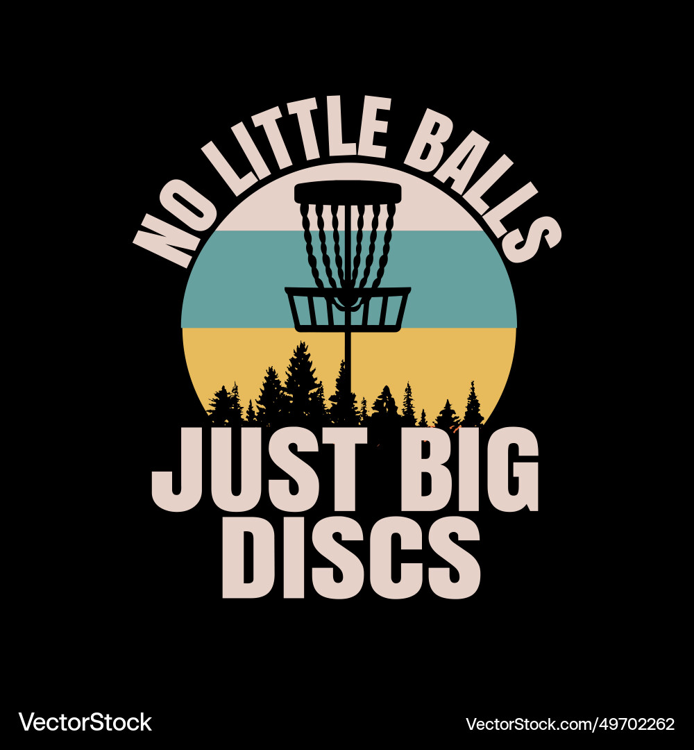 Funny disc golf shirt Royalty Free Vector Image