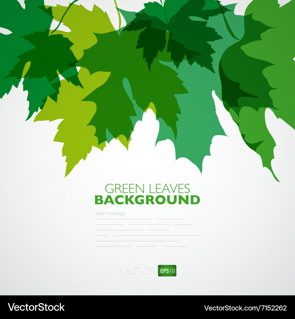 Natural background with green Royalty Free Vector Image