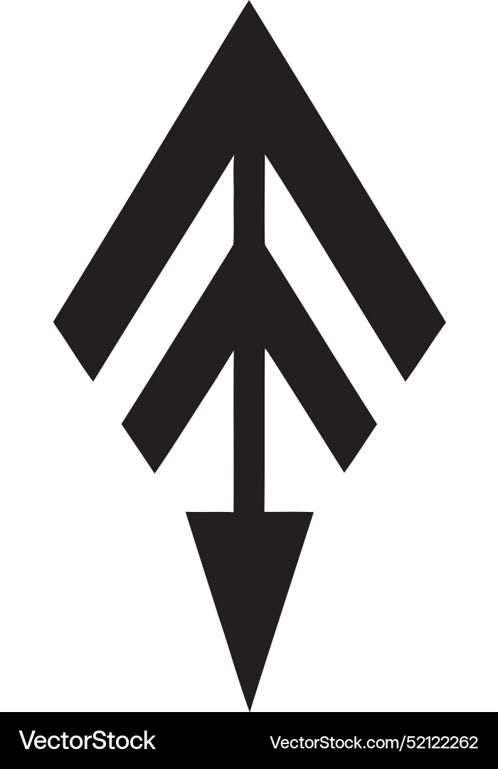 Sleek silhouettes black arrow seriesgothic Vector Image