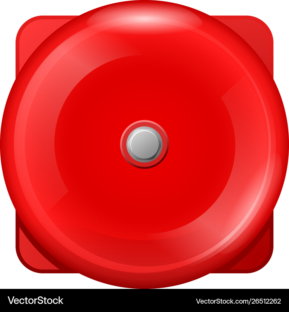 Vintage Red Wall Siren Royalty Free Vector Image