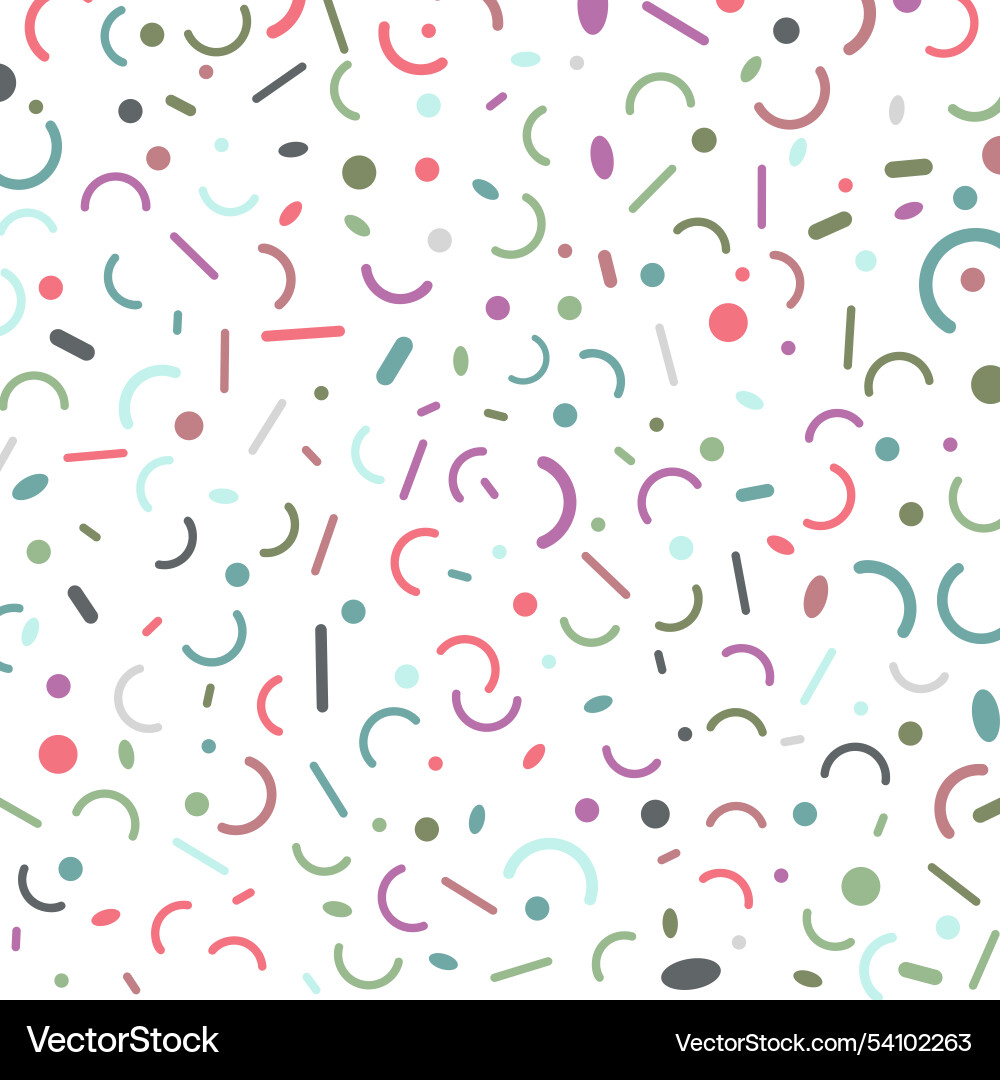 Colorful Memphis Pattern Background Royalty Free Vector
