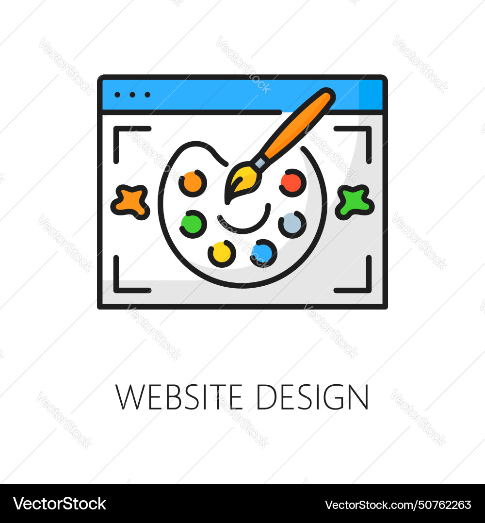 Website design web audit isolated icon Royalty Free Vector