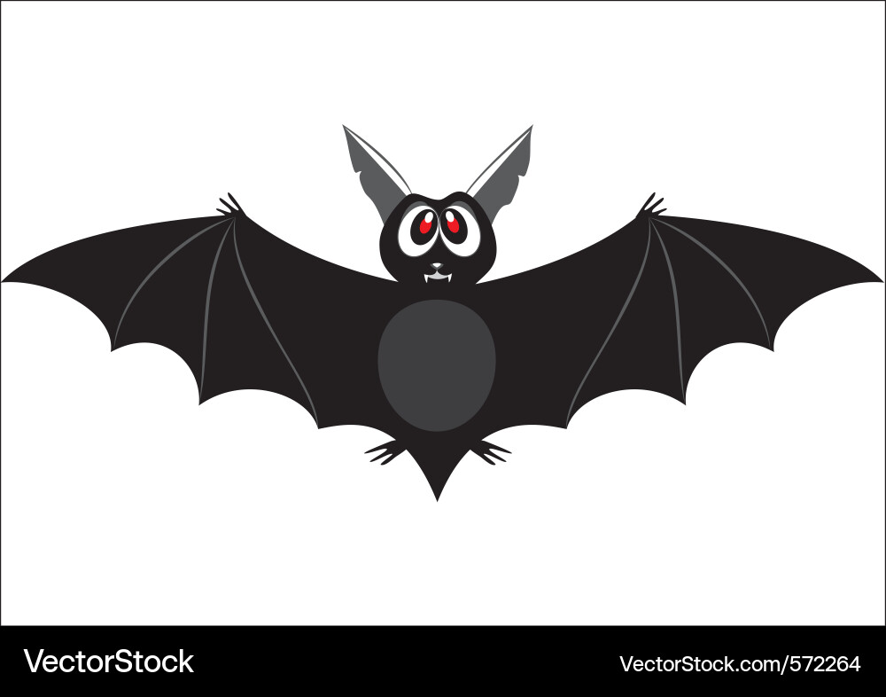 Bat cartoon Royalty Free Vector Image - VectorStock